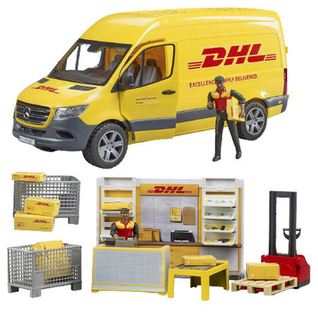 Bruder Mercedes Sprinter DHL + CENTRUM LOGISTYCZNE | Bruder ® \ Pojazdy ...