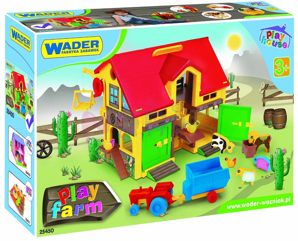 Wader 25450 Farma Dwupiętrowy Domek Zwierzęta | Dla dziecka \ Zabawki ...