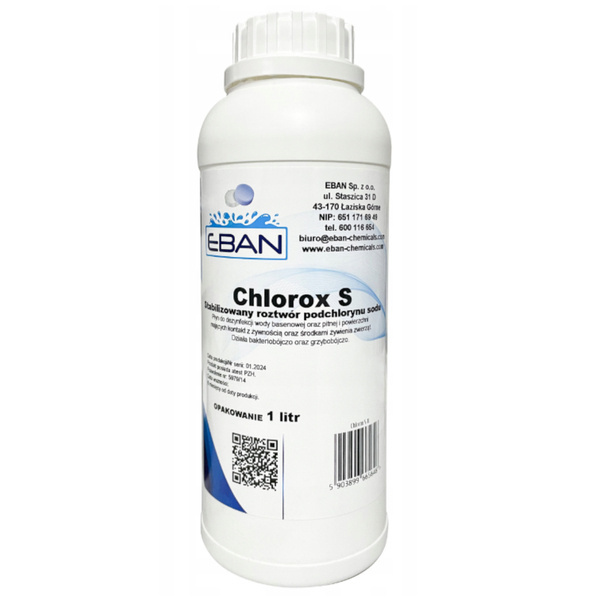 Chlorox S 1L Chlor płynny do dezynfekcji wody basenowej oraz pitnej ...