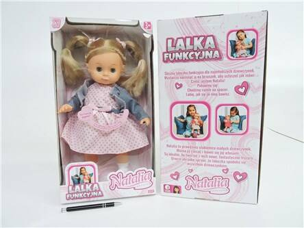 LALKA NATALIA, 39 cm, z warkoczami mówi po polsku | Zabawki \ Lalki